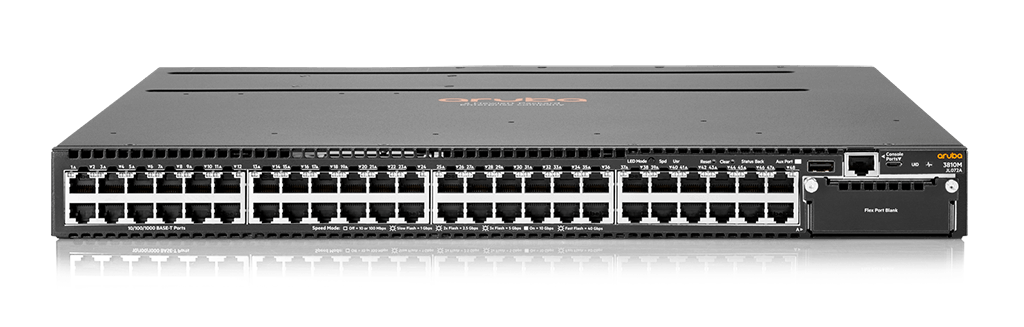 JL072A HPE Aruba 3810M 48G 1 slot 48 Ports Switch